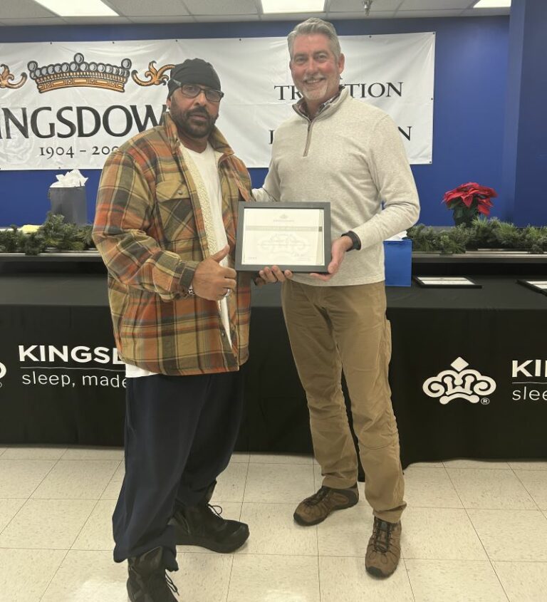 Kingsdown recognizes 31 employees for years of service - Home News Now