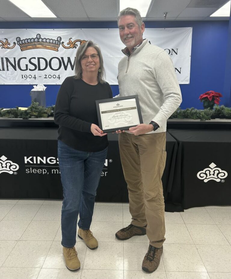 Kingsdown recognizes 31 employees for years of service - Home News Now